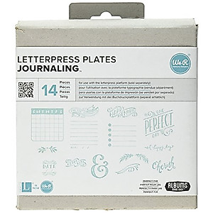 We R Memory Keepers LLPP-3745 Journaling Lifestyle Letterpress Plates