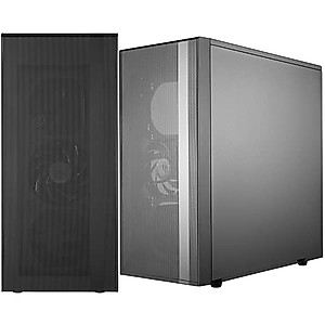 Cooler Master MasterBox NR600 ATX Mid-Tower with Front Mesh Ventilation, Minimal Design, Tempered Glass Side Panel and Single Headset Jack