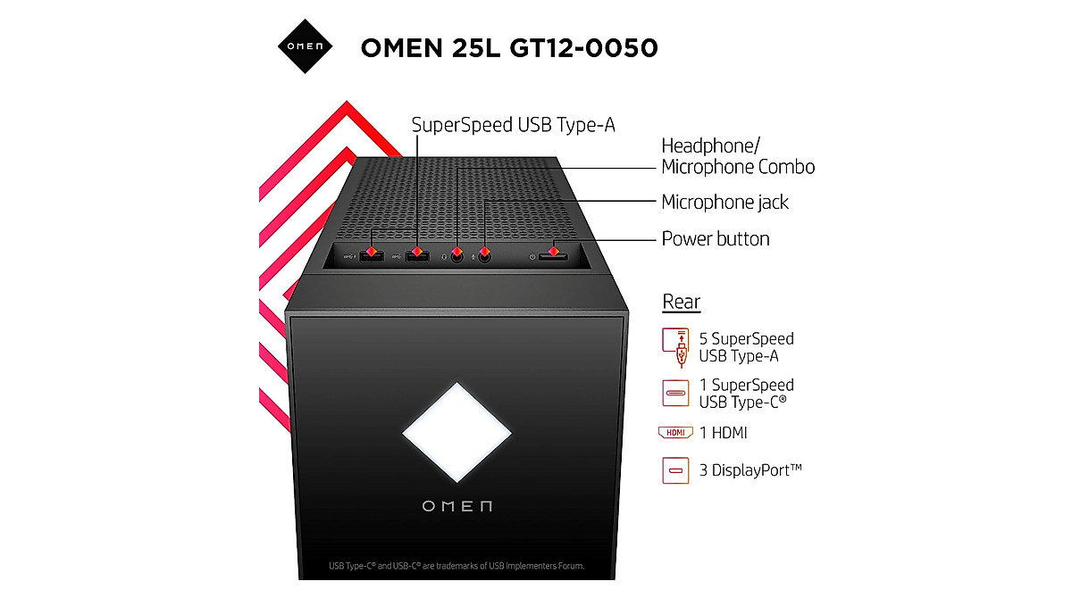 OMEN 2022 Gaming Desktop PC - RTX 3060, Ryzen 7