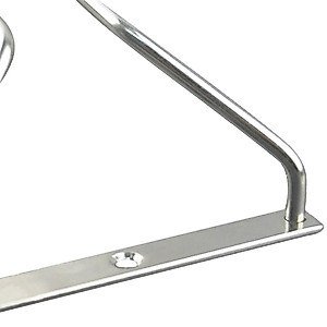 Wine Glass Rack, 2 Rows Stainless Steel Wall-Mounted Wine Glass Hanger For Bar Home By Hmane (Silver)