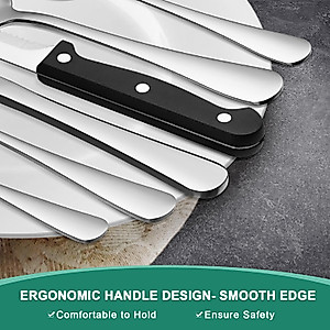 AIKWI 72-Piece Silverware Set with Steak Knives Service for 12, Stainless Steel Cutlery Flatware Set, Mirror Polished Tableware Utensils Set for Home Party Hotel Kitchen, Dishwasher Safe