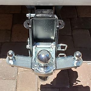 Shocker XR Combo Ball Mount Hitch with Sway Control Tabs, Fits 2" Hitch 4" Drop / 4" Rise