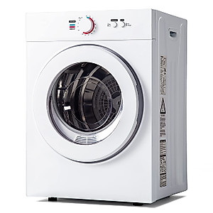 COMFEE’ 1.6 Cu.ft Portable Washing Machine, 11lbs Capacity Fully Automatic Compact Washer with Wheels & Euhomy Compact Laundry Dryer 1.8 cu.ft, Stainless Steel Clothes Dryers With Exhaust Pipe