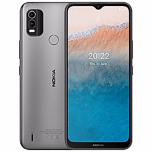 Nokia C21 Plus | Android 11 (Go Edition) | Unlocked Smartphone | 2-Day Battery | Dual SIM | 3/32GB | 6.52-Inch Screen | Charcoal