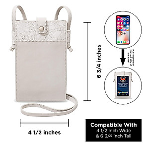 Save the Girls Lacey Mae Touchscreen Purse A Crossbody Smartphone Purse with 3 Credit Card Slots