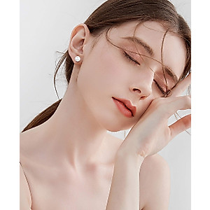 SAILIMUE 84 Pairs Assorted Multiple Stud Earrings Hoop Set Dangle Cute Hypoallergenic CZ Bow Butterfly Flower Leaf Ball Simple Drop Earrings Stud for Women Pack