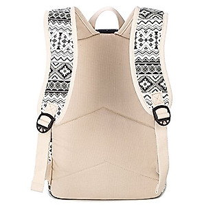 Goldwheat Canvas Print Backpack Cute Teen Backpacks for Girls School Bag with Lunch Bag