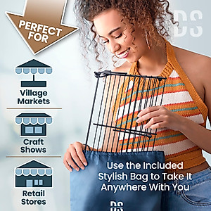 Jewelry Display Stand With 26 Hooks by DS - For Retail Sales of Earrings, Bracelets, Keychains