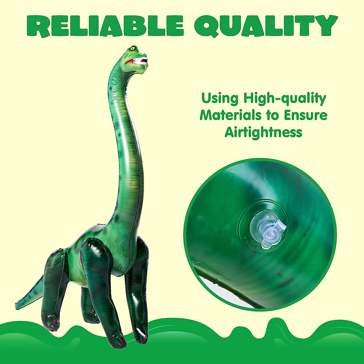 JOYIN 51" Brachiosaurus Inflatable Dinosaur Toy for Party Decorations, Birthday Party Gift, Gift for Kids and Adults