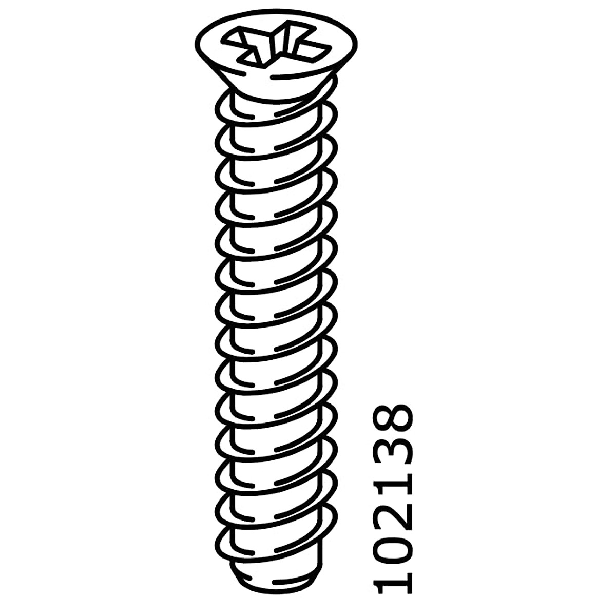 Spare Hardware Parts Desk, Bed Frame, Drawers, Sideboard, Dressing Table Screw (Replacement for IKEA Part #102138) (Pack of 12)