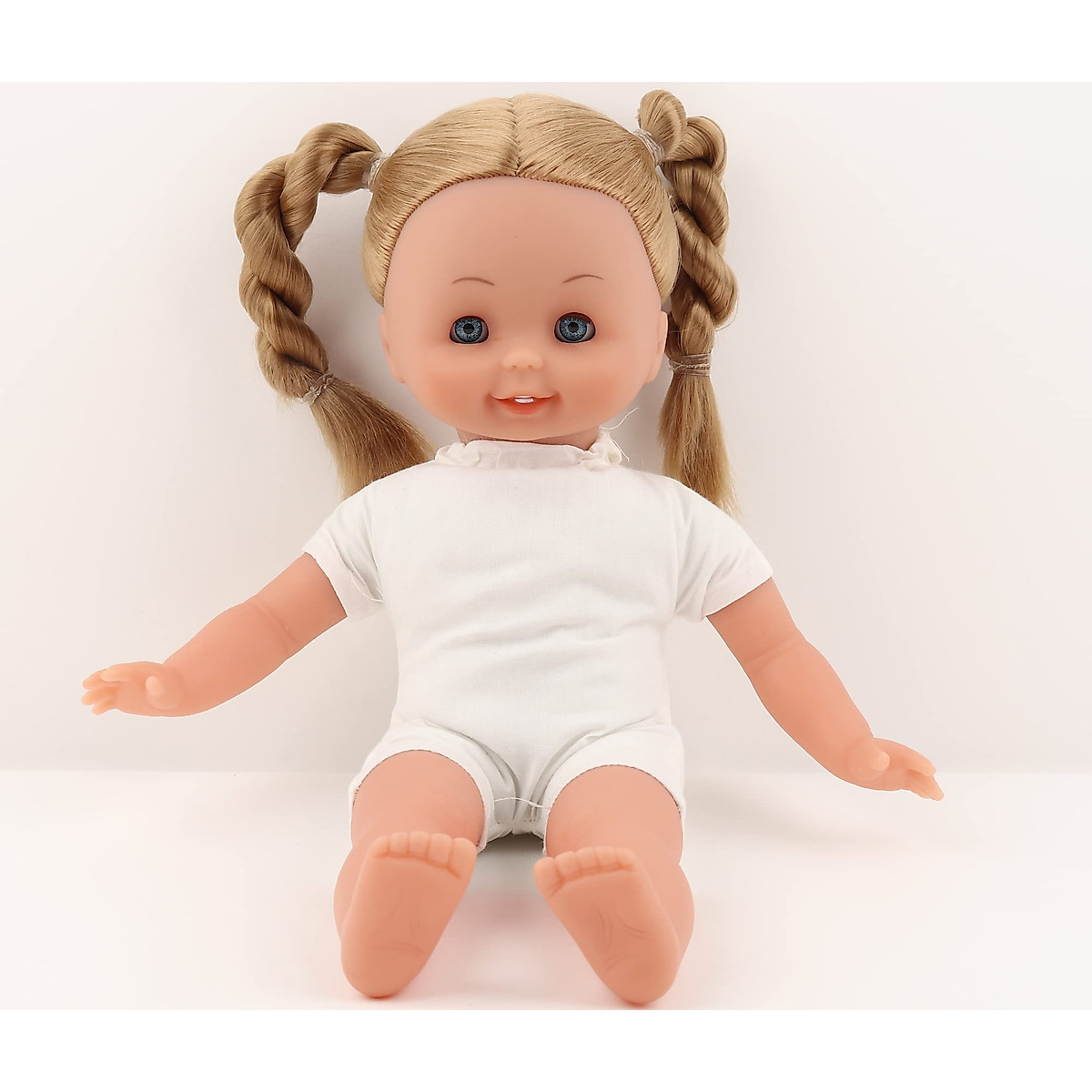 SCORAY 16 ", Stuffed Super Soft Baby Bear Doll Born and up - Removable Pink Clothing