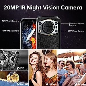 OUKITEL WP22 Rugged Smartphone Unlocked,13GB 256GB Android13 Cell Phone,10000mAh Battery 125dB Speaker 6.58" FHD+ Rugged Phone, Helio P90 48MP Camera 20MP Night Vision Mobile Phone,4G Dual Sim OTG NFC