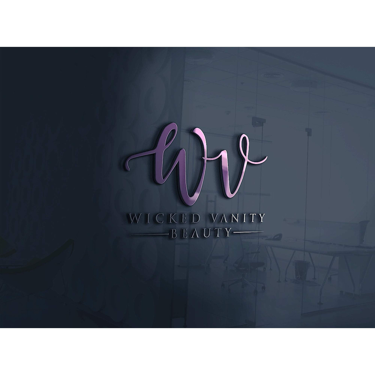 Wicked Vanity Beauty Skull Makeup Brush Holder, Pen Holder, Vanity, Desk, Office Organizer, Stationary, Decor Planter