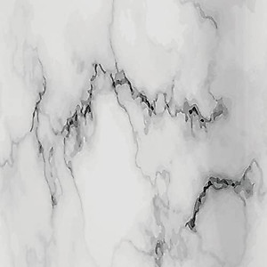 mDesign Small Rectangular Steel Trash Can, Narrow Wastebasket, Slim Garbage Container Bin, 2.4 Gallon for Bathroom, Bedroom, Kitchen, Home Office, Dorm, Recycling Waste Basket - Marble Print, Pack of 1