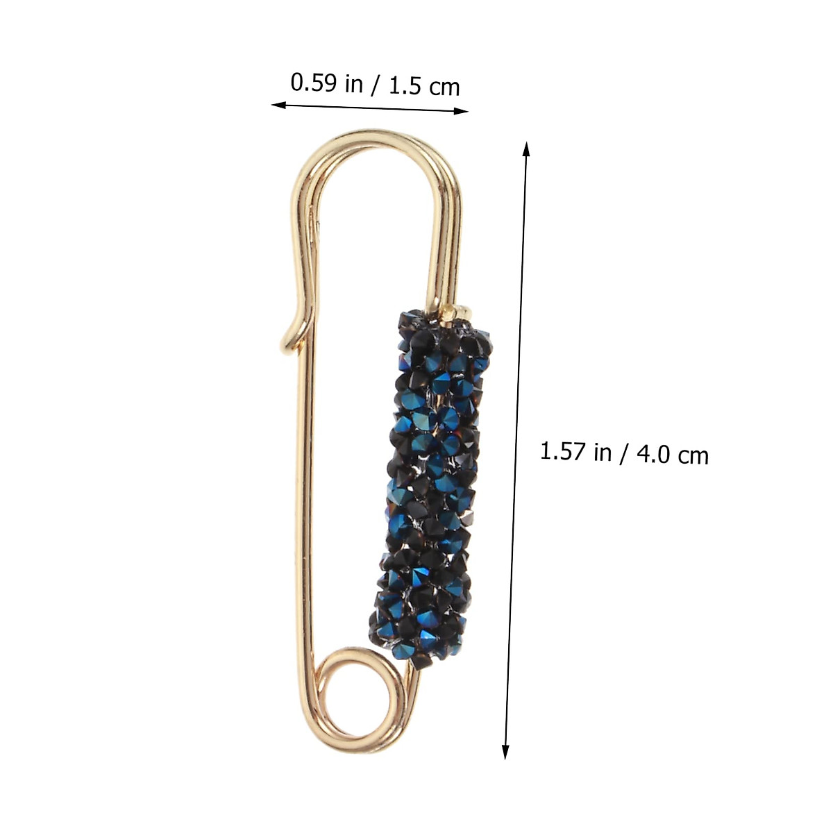 Anneome 2 Pcs Change The Waistband to Small Pins Shirt Pin Brooch Bridal Cape Sweater Shawl Clip Women Clothes Brooch Clothes Pin Women Sweaters Miss Cardigan Skirt Rhinestones