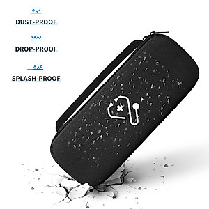 YINKE Stethoscope Case for 3M Littmann Classic III/Cardiology IV/Lightweight II S.E. & MDF Acoustica Stethoscope, Hard Organizer Storage Bag for Nurses and Doctors Accessory (Black)