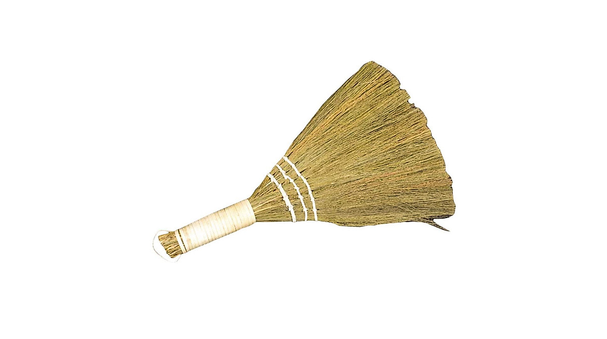 Small Natural Broom for Cleaning and Sweeping | Durable & Portable
