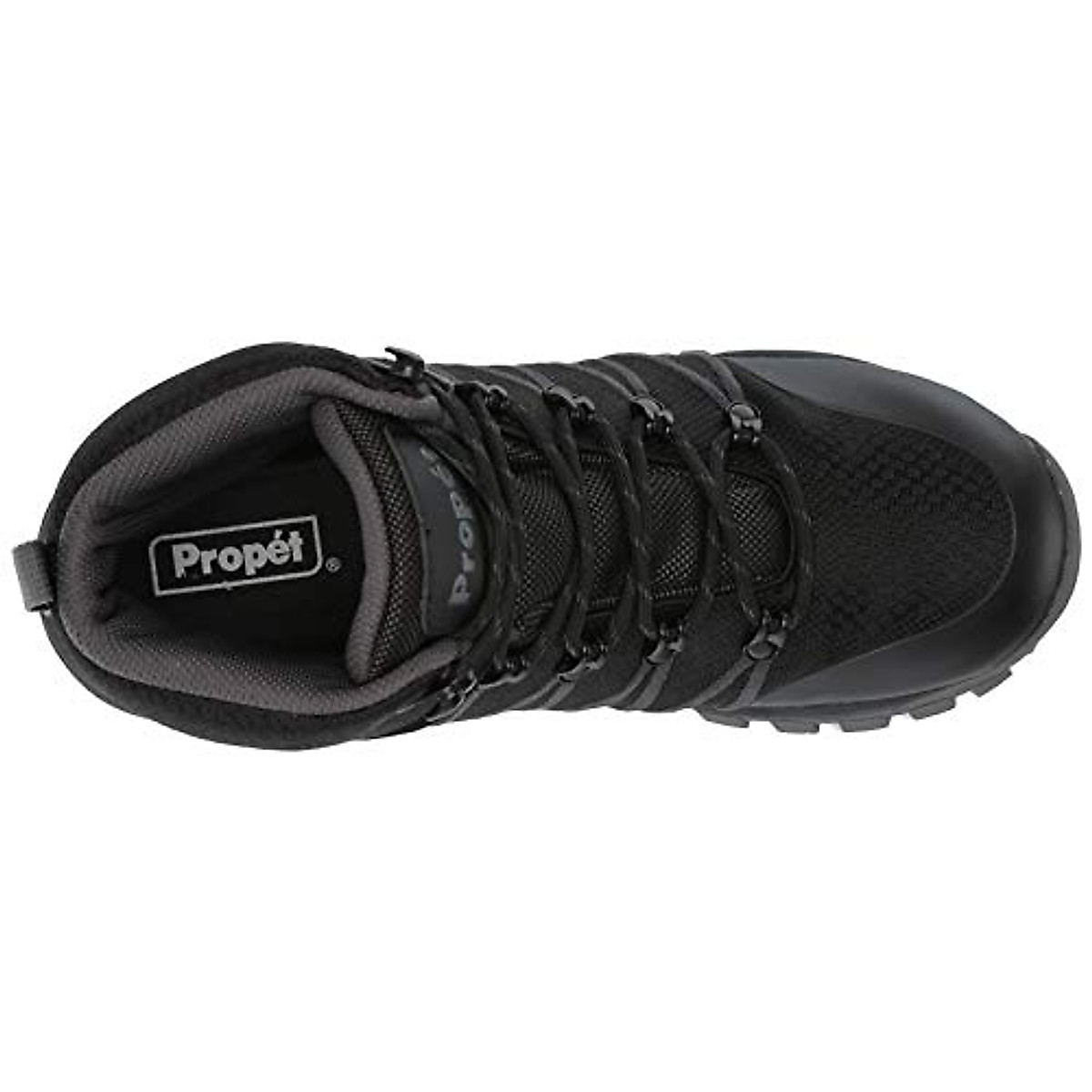 Propét Men's Traverse Hiking Boot, Black/Dark Grey, 09H 3E US