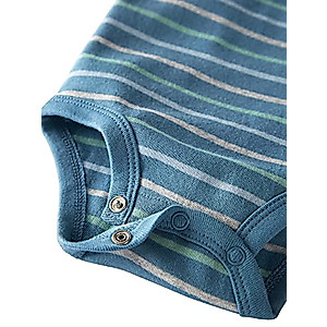 Little Planet Baby 3-Pack Organic Cotton Short-Sleeve Rib, Safari, 12 Months