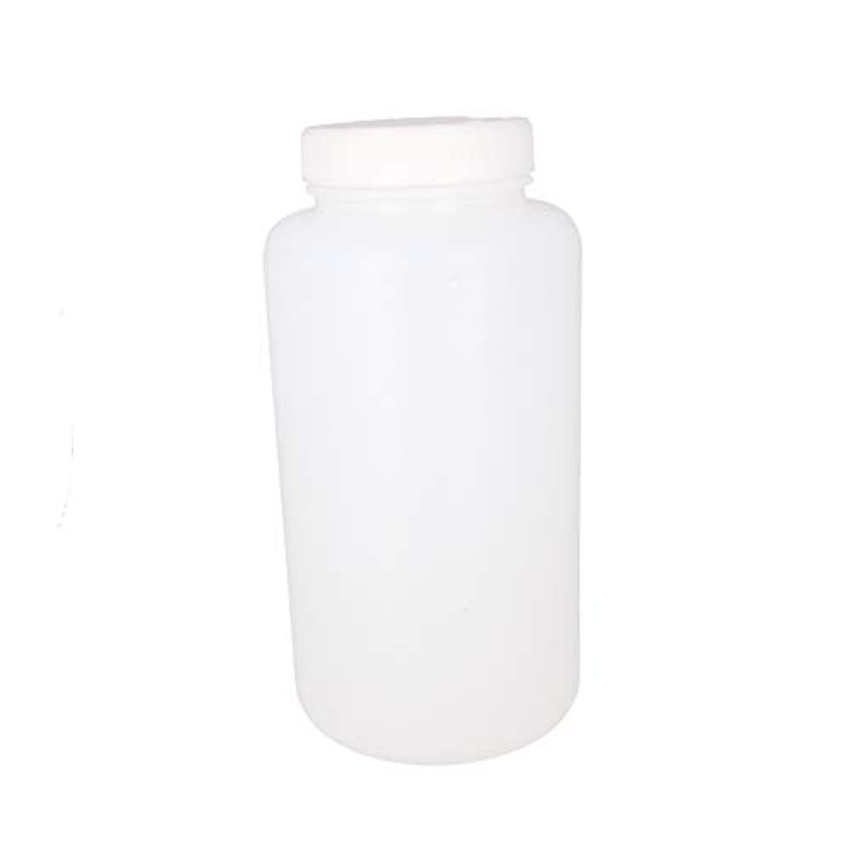 10Pcs 33.82oz/1000ml Plastic Bottles, Lab Cylindrical Chemical Reagent Bottle, Wide Mouth Laboratory Reagent Polyethylene Bottle Sample Sealing Liquid Storage Container for Food Store Translucent
