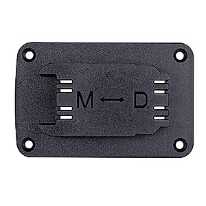 Donop Battery Base and Tool Holder for Dewalt 20V 12V Drill Tool Mount and 20V 60V Battery Holder/Hook/Base Holder (Black, 20 Packs)