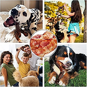Dog Chew Toys for Aggressive Chewers Indestructible Dog Toys,Real Bacon Flavored,MOXIKIA Tough Dog Bone Chew Toy Durable Dog Toys for Medium/ Large breed Dogs, Best Extreme Chew Toys to Keep Them Busy