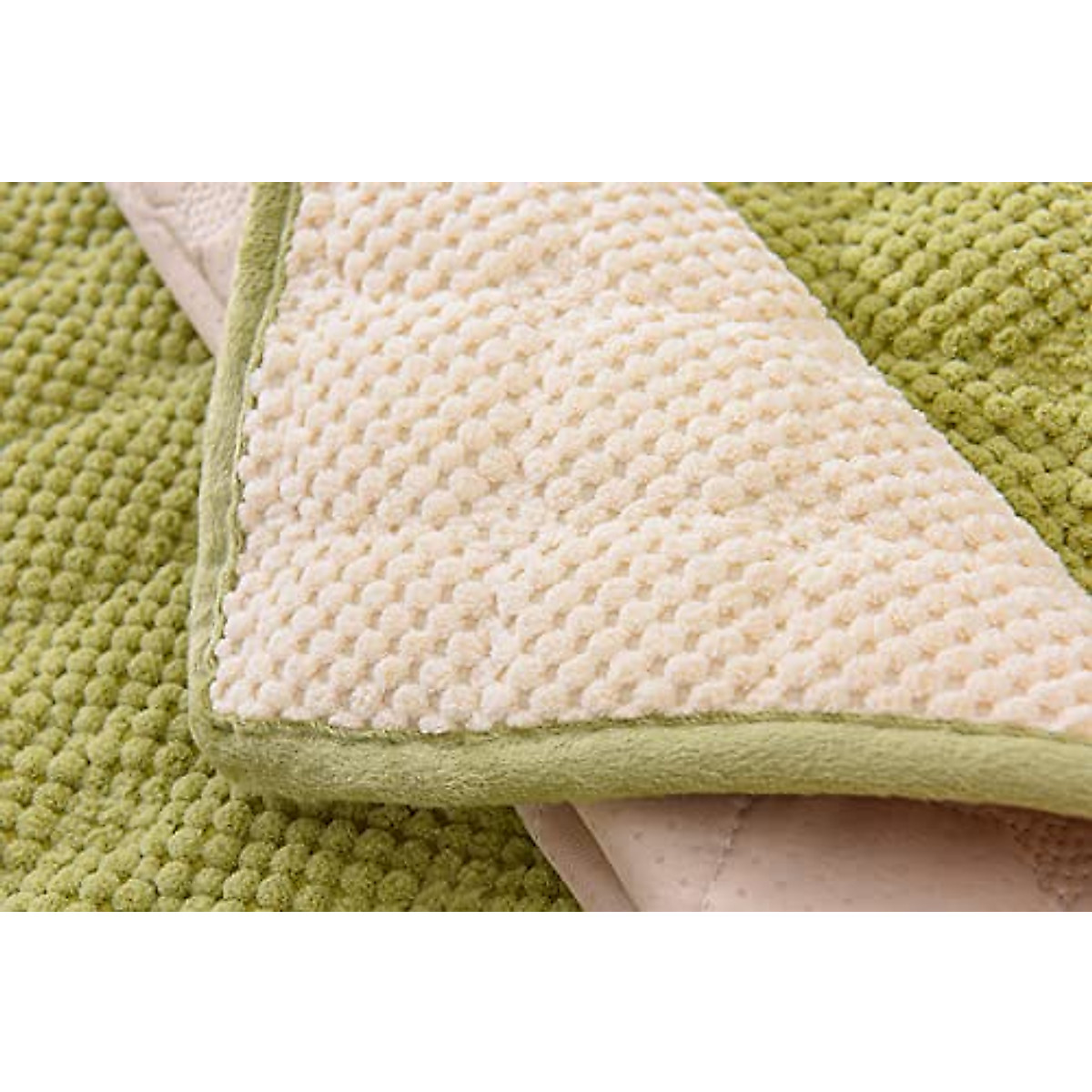 vctops Soft Corduroy Sofa Couch Cover, Plaid Sectional Couch Covers, Non-Slip Sofa Slipcover for Dogs Cats Kids(Grass Green,36"x94")