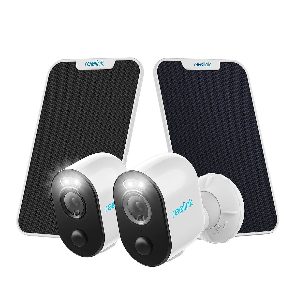REOLINK 5MP Solar Security Cameras Wireless Outdoor, Argus 3 Pro+Solar Panel with 2K+ Color Night Vision, 2.4/5GHz WiFi, Human/Vehicle Detection, No Hub Needed(2 Pack)
