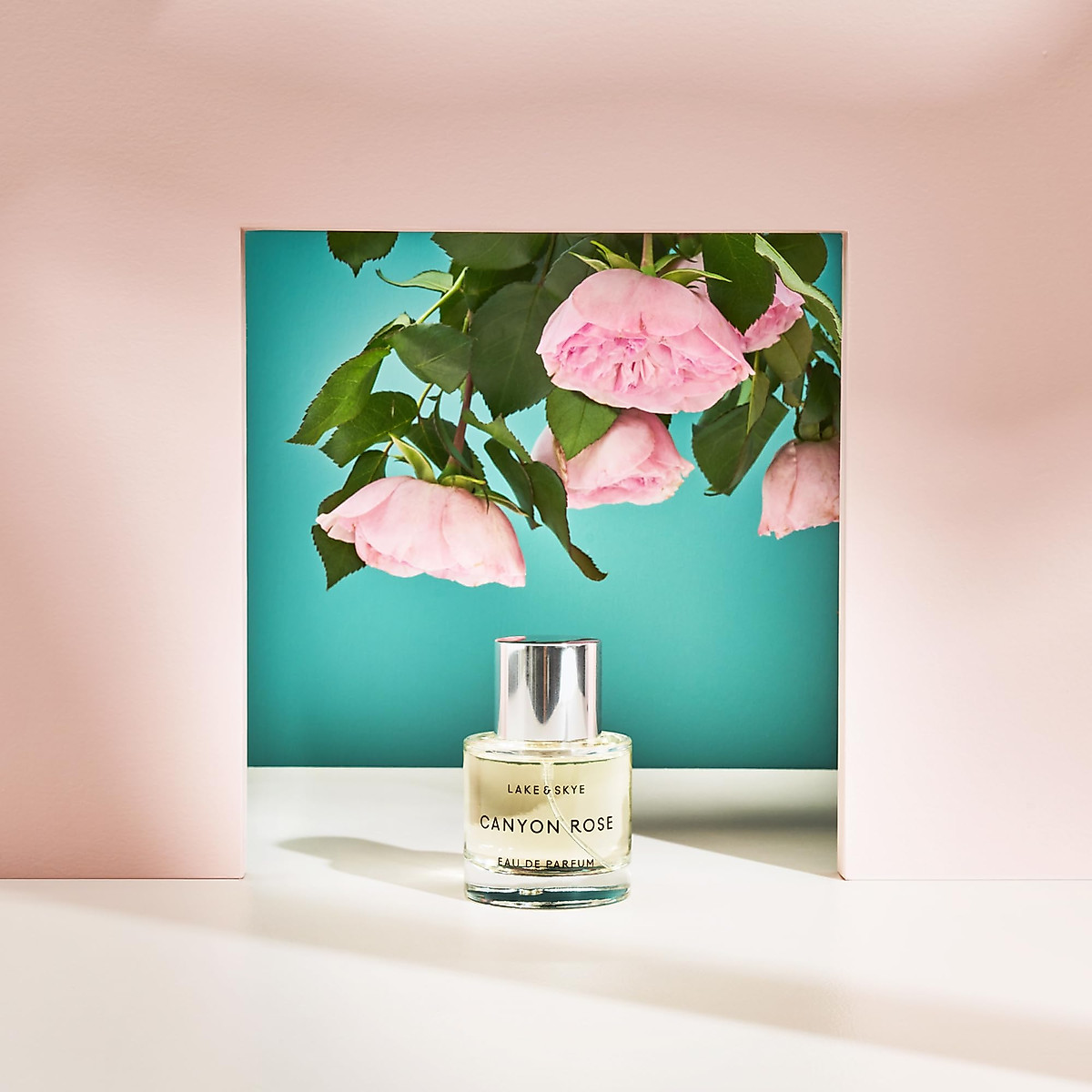 Lake & Skye Canyon Rose Eau de Parfum Spray - Vegan, Cruelty Free & Synthetic Free, 1.7 fl oz (50 ml) - Warm Floral and Vanilla