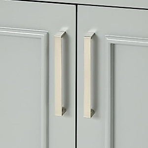 ARIEL Stafford 60" Grey Bathroom Vanity Base Cabinet, Double Sink Configuration, 4 Soft Closing Doors, 6 Full Extension Dovetail Drawers, Brushed Nickel