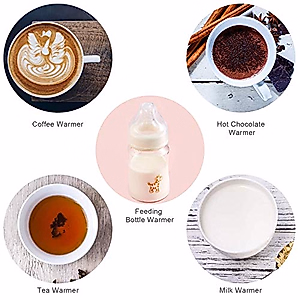 Smart Mug Warmer, ANBANGLIN Coffee Mug Warmer for Desk with Auto Shut Off, Coffee Cup Warmer for Coffee Milk Tea, Candle Warmer (Pink-NO Mug)