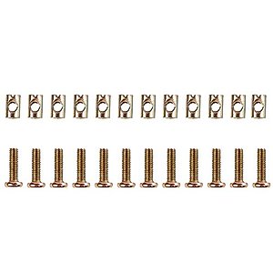 Crib Screws and Bolts Crib Parts Replacements for Baby Bed Cot Bunk Furniture M6 Barrel Nuts Crib Bolts 25mm