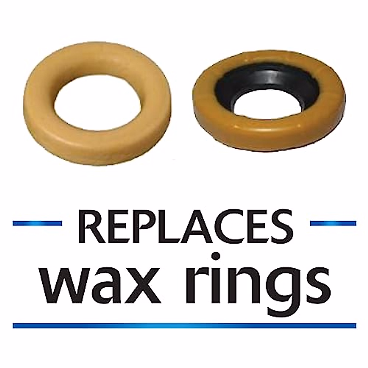 Korky 6000BP Universal Toilet WaxFree Seal with Hardware - Toilet Installation Made Easy - Made in USA , Red