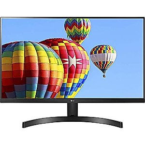 LG 24MK600M-B 24'' Full HD (1920 x 1080) IPS Display with 3-Side Virtually Borderless Design and Radeon FreeSync Technology and Dual HDMI, Black