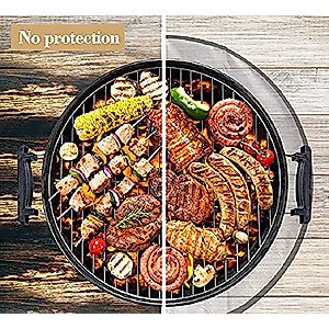 Zorxu Fire Pit mat Deck Protector 36 Inch Gas BBQ Fireproof Mat Heat Resistant Mat Grill Mat Decking Protector Pad and Splatter Mat Protect Your Deck, Grass, Garden, Campsite (36 inch)