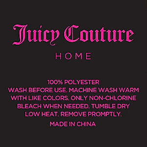 Juicy Couture Satin Pillowcase for Hair and Skin, Grey Standard Size Pillowcase Set of 2 - Silky Satin Cooling Pillow Covers with Envelope Closure