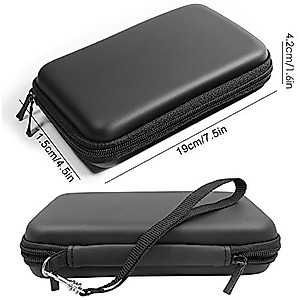 Protective Carrying Case Compatible NEW 3DS XL, with Hard Cover and 2 pcs Screen Protectors, AFUNTA Hard Shell Travel Bag, Protective Films for Top and Bottom Screen