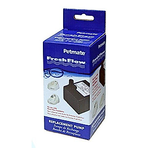 Petmate Fresh Flow Deluxe Replacement Pump 120V - Easy Install - AC Adapter and Cord Included (29027)