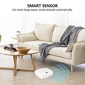 Hemoton Sweeping Robot Household Vacuum Cleaners Handheld Vacuums Dust Busters Cars Mops Flooring Vacuum Cleaners for Home Vacuum Robot Robots Auto Cleaner Plastic White Carpet Cordless