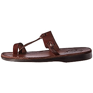 David - Leather Open Toe Sandal - Brown