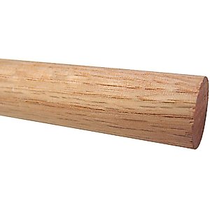 36" x 1/4" Wood Dowel Rods Red Oak