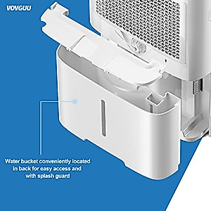 VOVGUU Home Dehumidifier 50pint up to 4500 Sq.Ft For Basements, Large & Medium Sized Rooms, and Bathrooms with Intelligent Touch Control, 24 Hr Timer, and 0.66 Gallon Water Tank