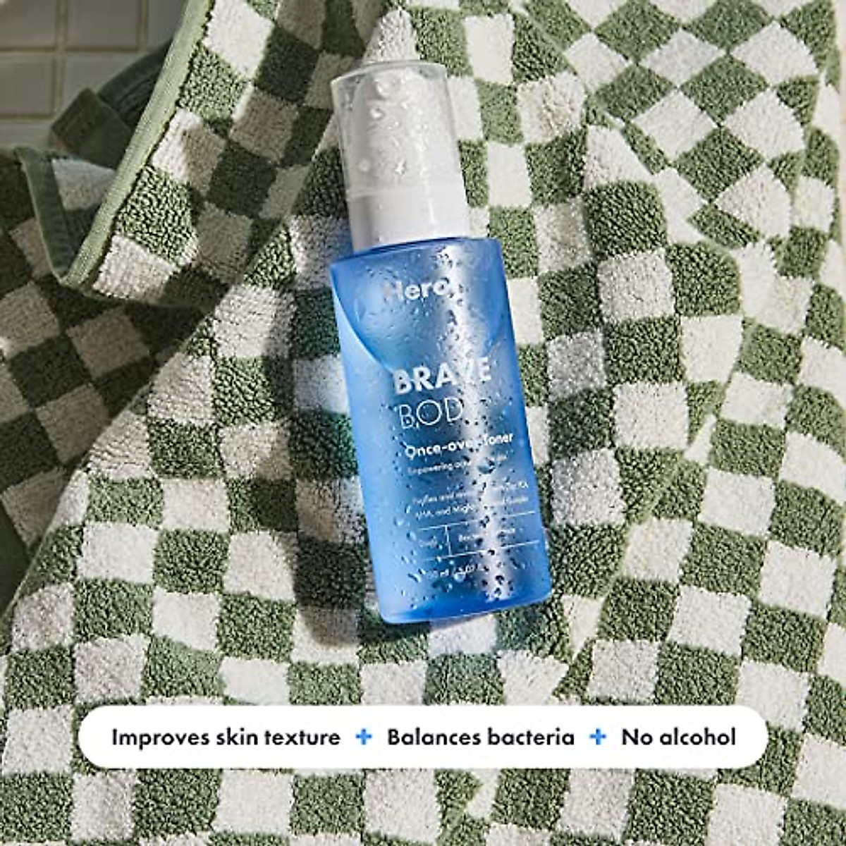 Brave Body Once-Over Toner from Hero Cosmetics - The 360° Post-Shower Body Mist - Clarify Congested Skin in Hard-to-Reach Spots - Alcohol-Free and Vegan-Friendly (150 ml / 5.07 Fl. Oz.)