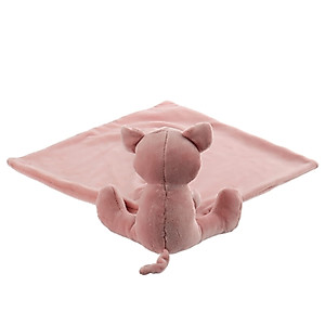 Apricot Lamb Stuffed Animals Security Blanket Pink Pig Infant Nursery Character Blanket Luxury Snuggler Plush(Pink Pig, 13 Inches)