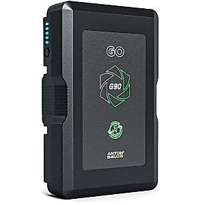 Anton Bauer GO 90 Gold-Mount, 98Wh Battery, Professional Camera Rig for Batteries, Camera Accessory, Camera Mount, Lithium Battery Pack, Battery Replacement, Quick Release Battery