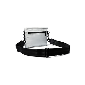 Think Royln Downtown Crossbody - Purse for Women - Polyester Construction - Zippered Back - Detachable Strap White Patent One Size One Size