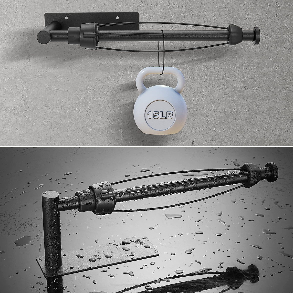 DEKAVA Paper Towel Holder Under Cabinet, Adhesive Paper Towel Holder Wall Mount with Damping Effect for Kitchen