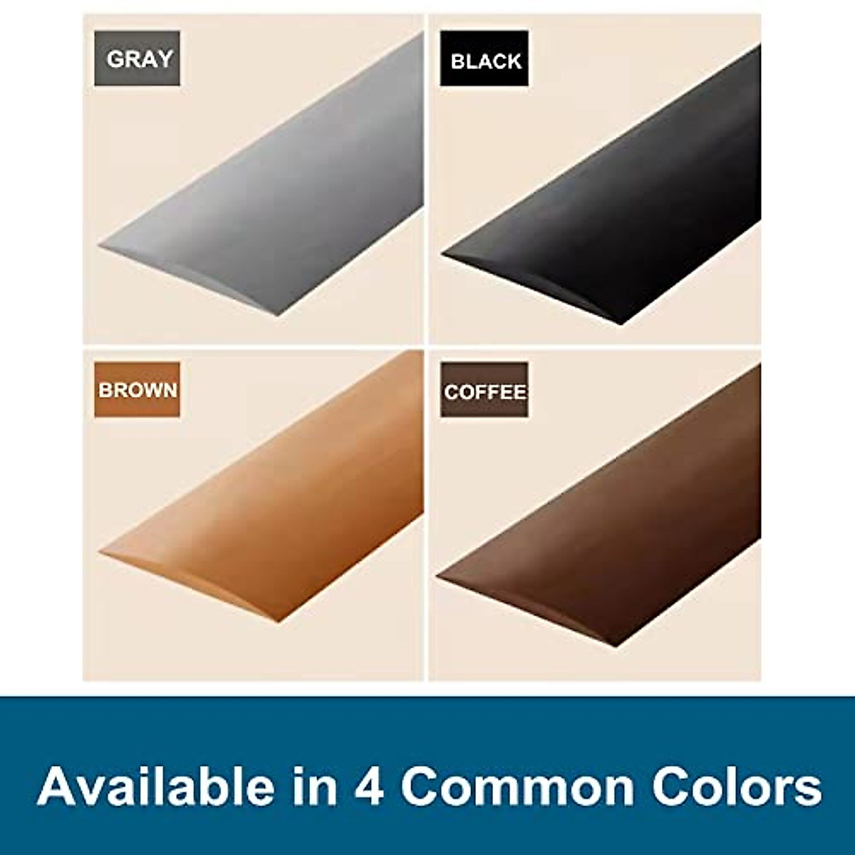 78.7''L Self Adhesive Floor Transition Strip,Threshold for Doorway,Laminate Flooring Edge Trim,Vinyl Plank Floor Flat Divider Strip (Coffee(Wood Grain), 1.97''Wide)