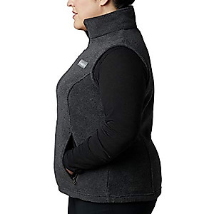 Columbia Women's Benton Springs Vest, Charcoal Heather, XX-Large