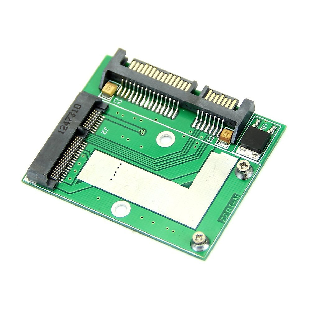 YHJIC New PCI E Half Height mSATA SSD to 7mm 2.5inch SATA 22pin Hard Sisk Drive PCBA as shown 046029 046029
